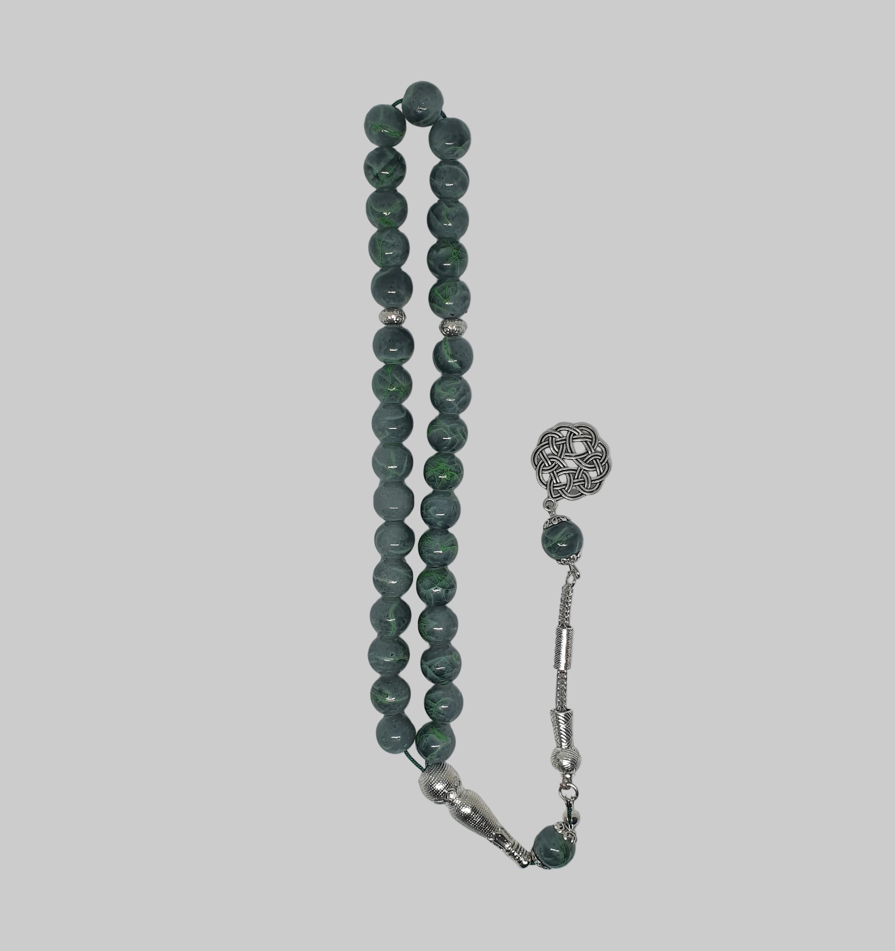 33 Bead Islamic Glass Misbaha - Islamic Tasbih Prayer Beads – Real ...